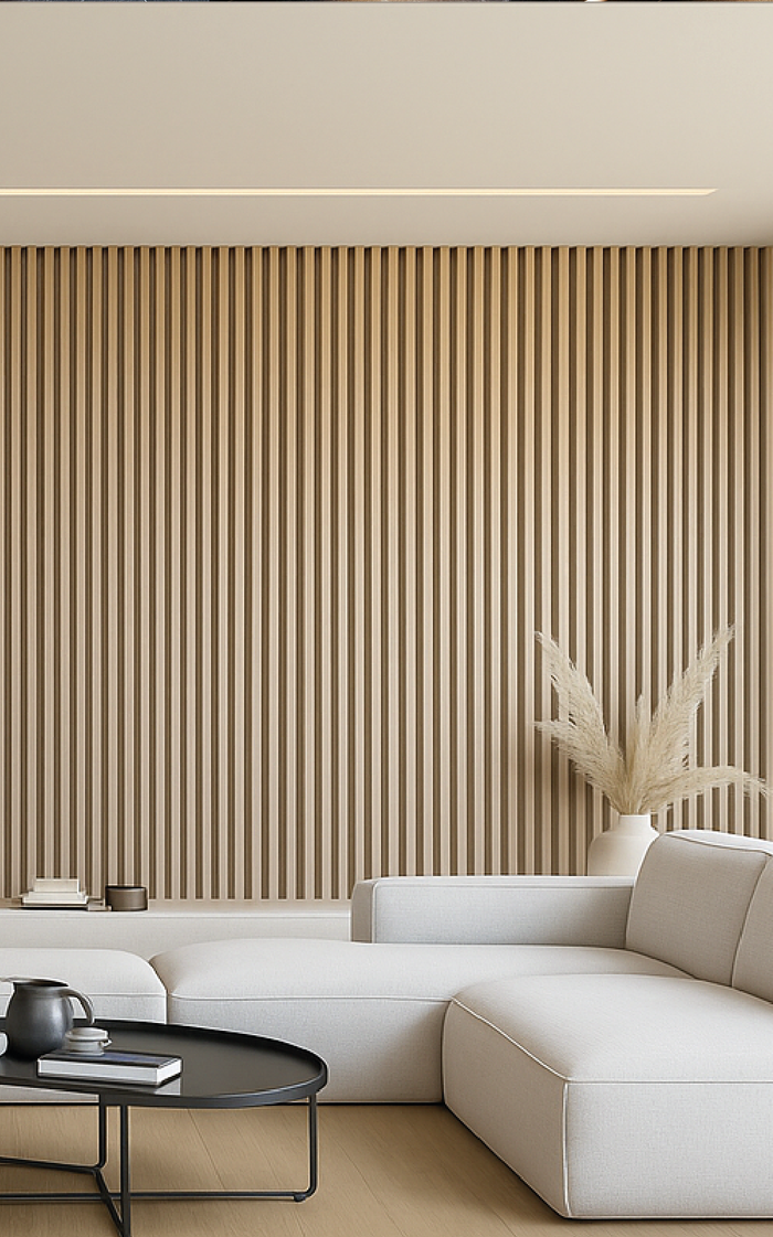 Lambrín Interior y Exterior en WPC | UHome Interiorismo Inteligente